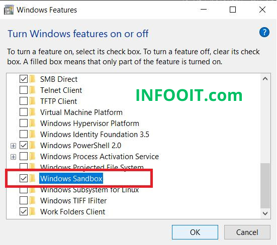 خاصية Windows Sandbox - INFOOIT